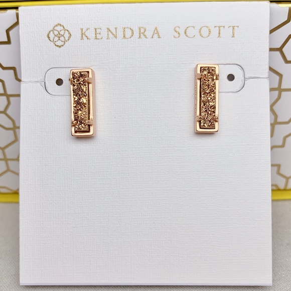 Kendra Scott | Jewelry | New Kendra Scott Rose Gold Drusy Lady Stud | Poshmark